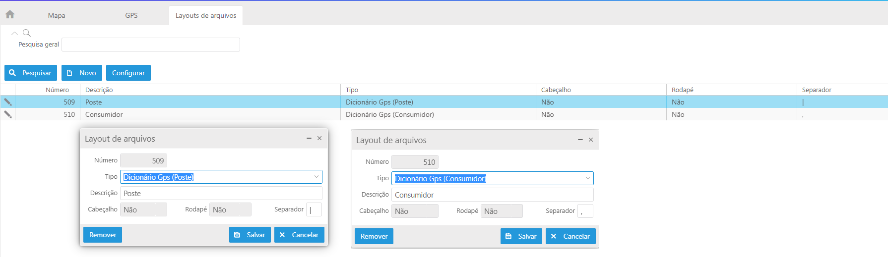 Listas - Manuais E2 MIG